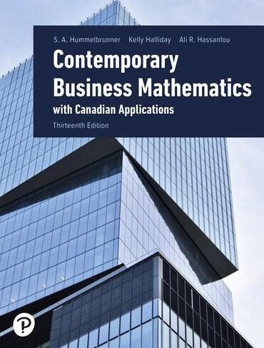 9780138277963 Mylab Math For Contemporary Business Mathematics W/ CDN ...
